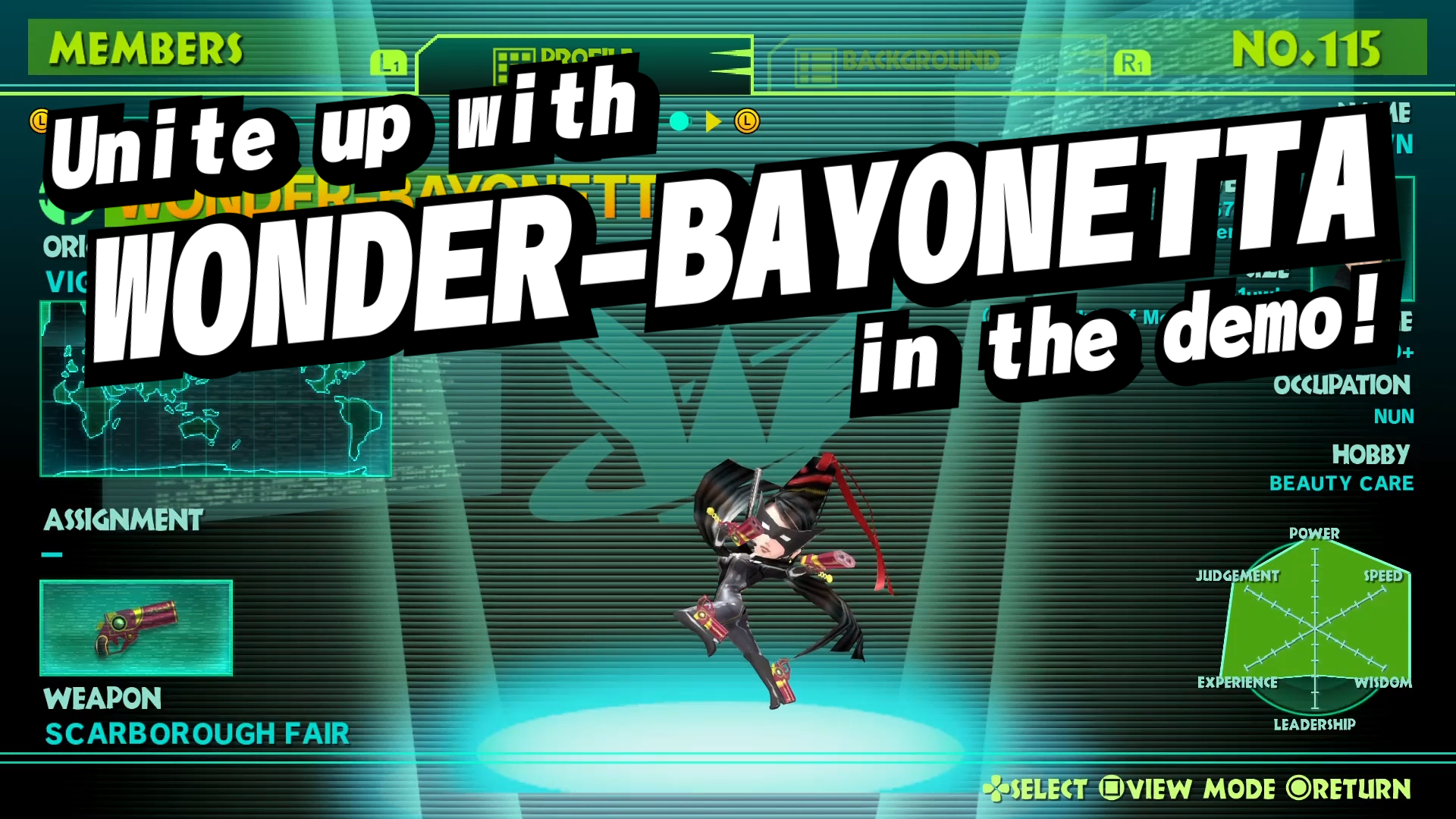 Wonder-Bayonetta joins the battle! The Wonderful 101: Remastered Wonder ...